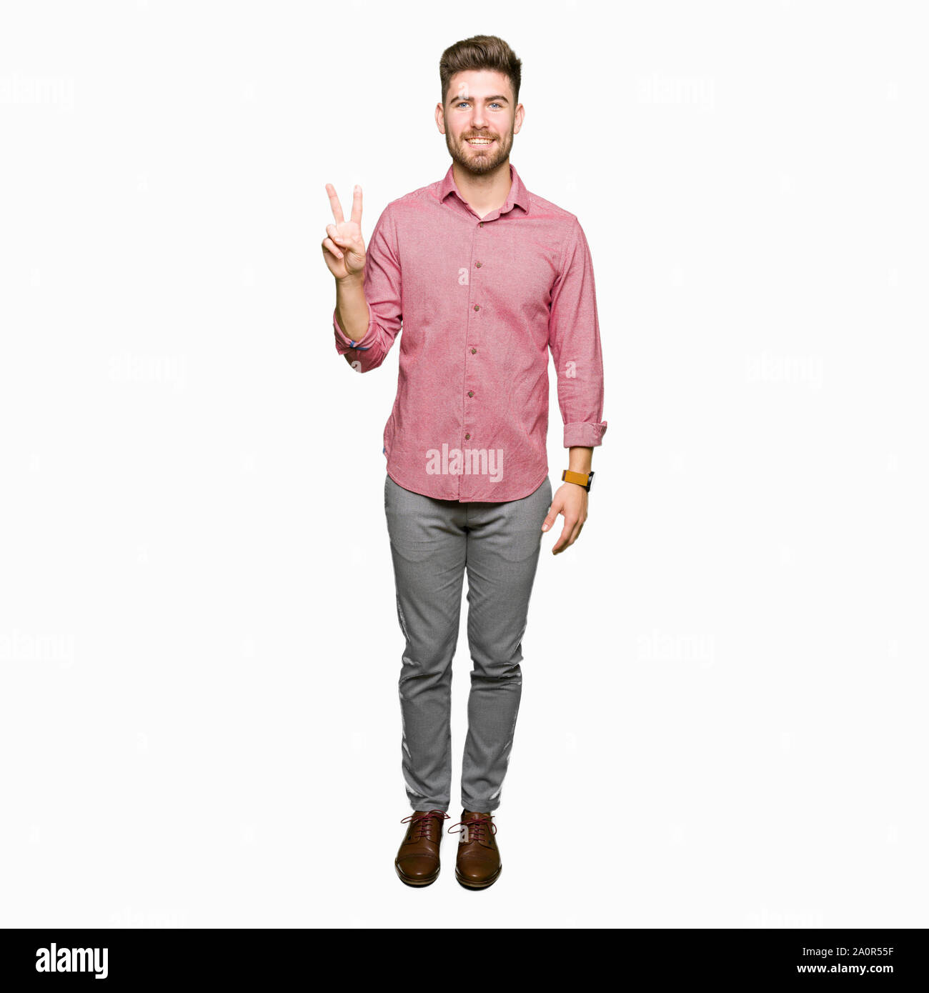 Young hispanic man business counting Cut Out Stock Images & Pictures ...