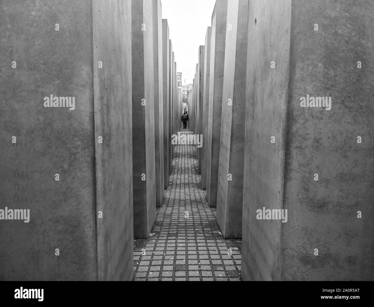 Berlin, Germany - March 16, 2019: The Holocaost monument in Berlin ...