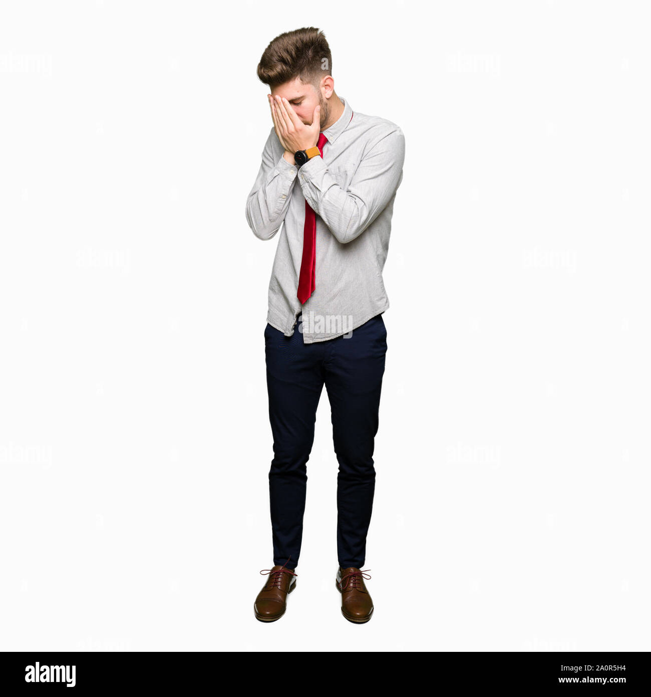 Sad head hands arms Cut Out Stock Images & Pictures - Alamy