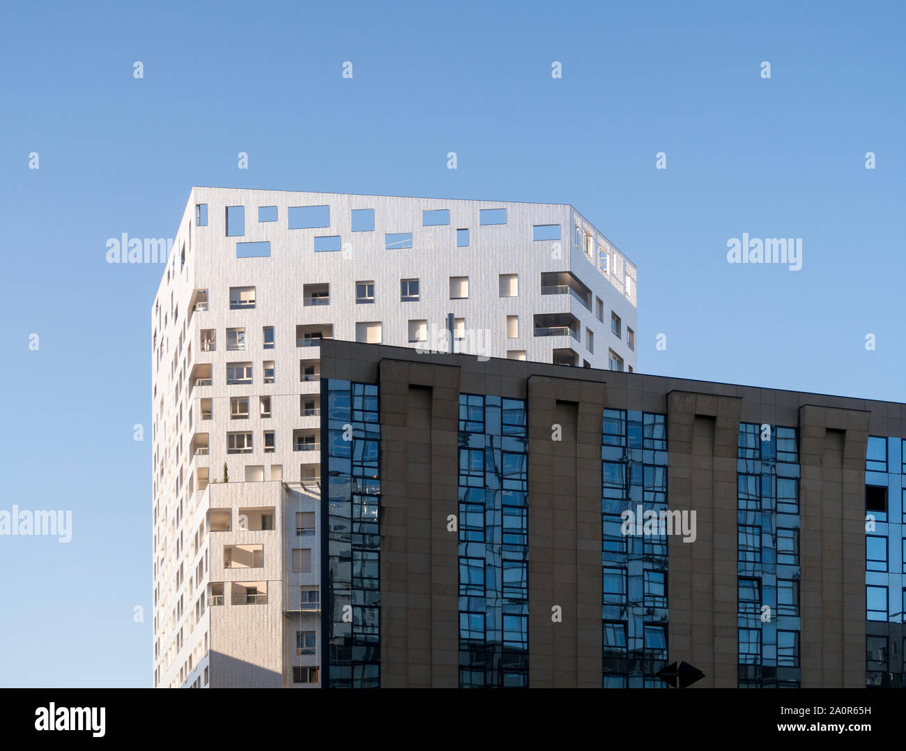 Paris, France - Sept 02, 2019: Modern and new skyscraper office and ...