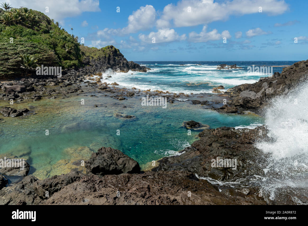Saint Vincent and the Grenadines, Owia salt pond Stock Photo - Alamy