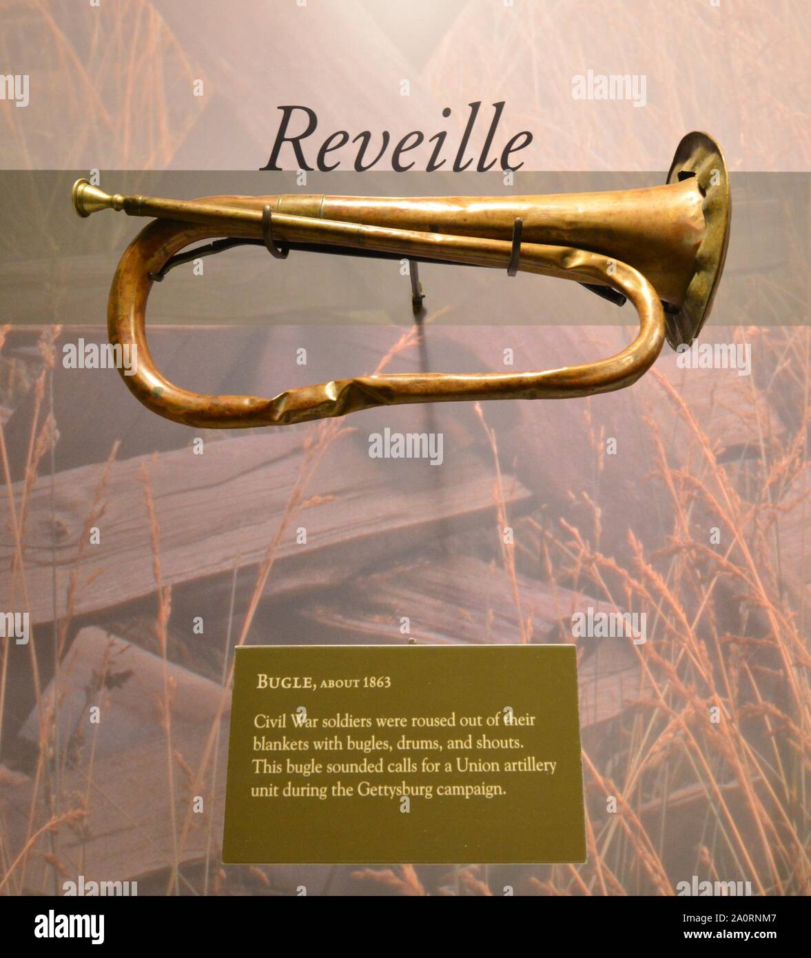 Brass instrument from the American Civil war Stock Photo - Alamy