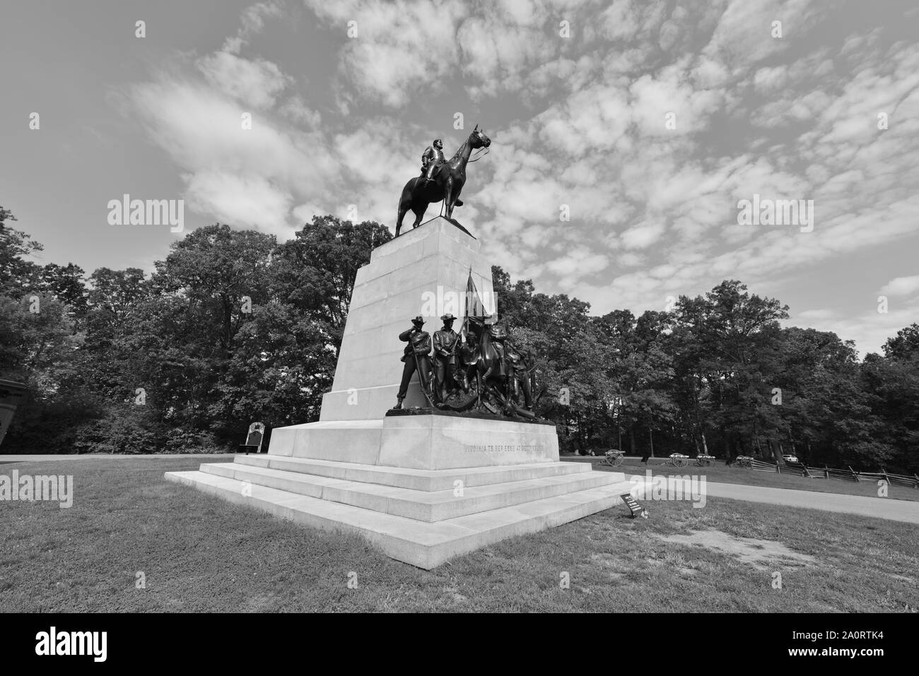 Gettysburg Virginia memorial the site of the battle that took place ...