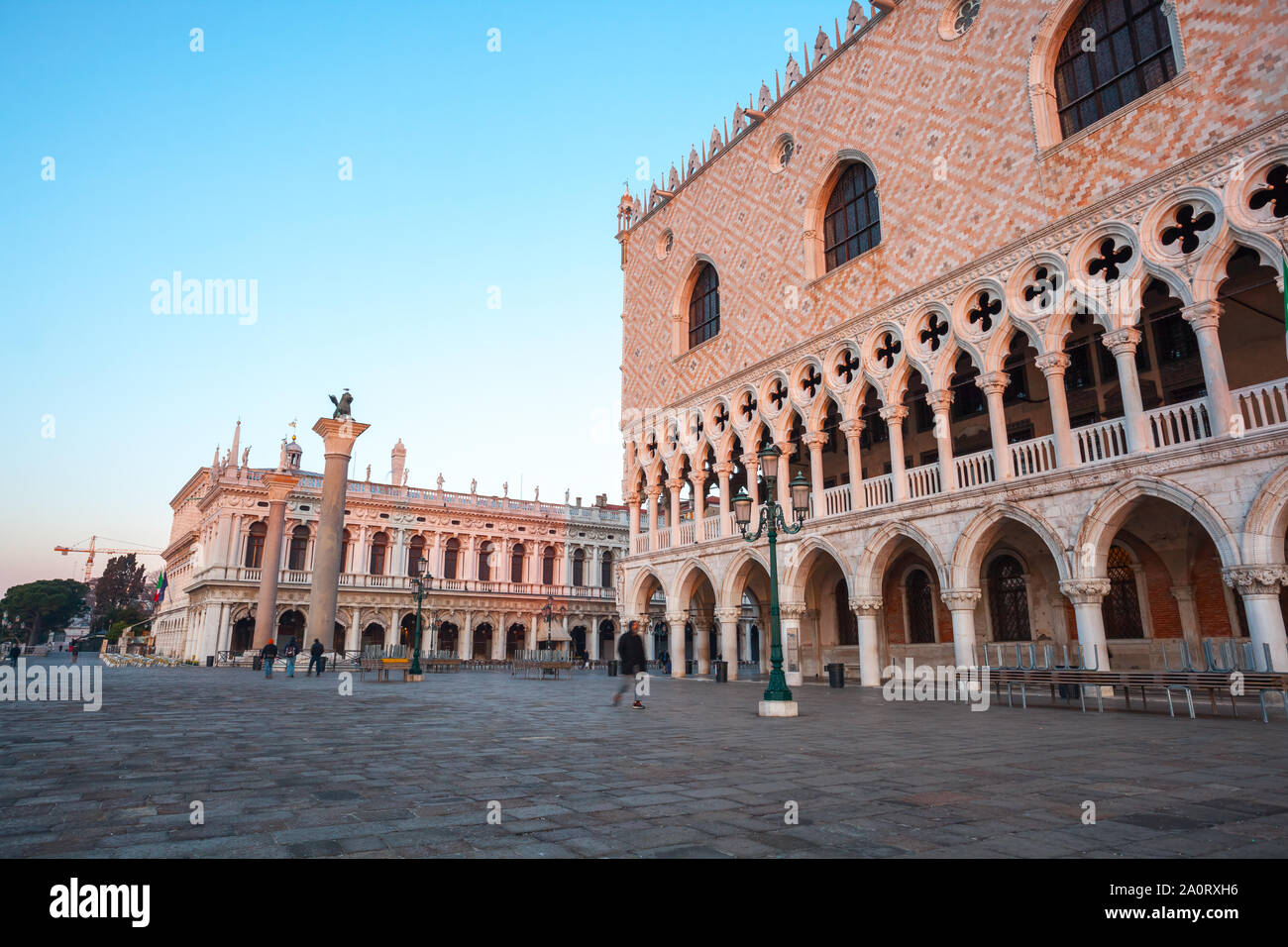 famous gothic facade of the Doge's Palace in Venice. Travel Stock Photo ...