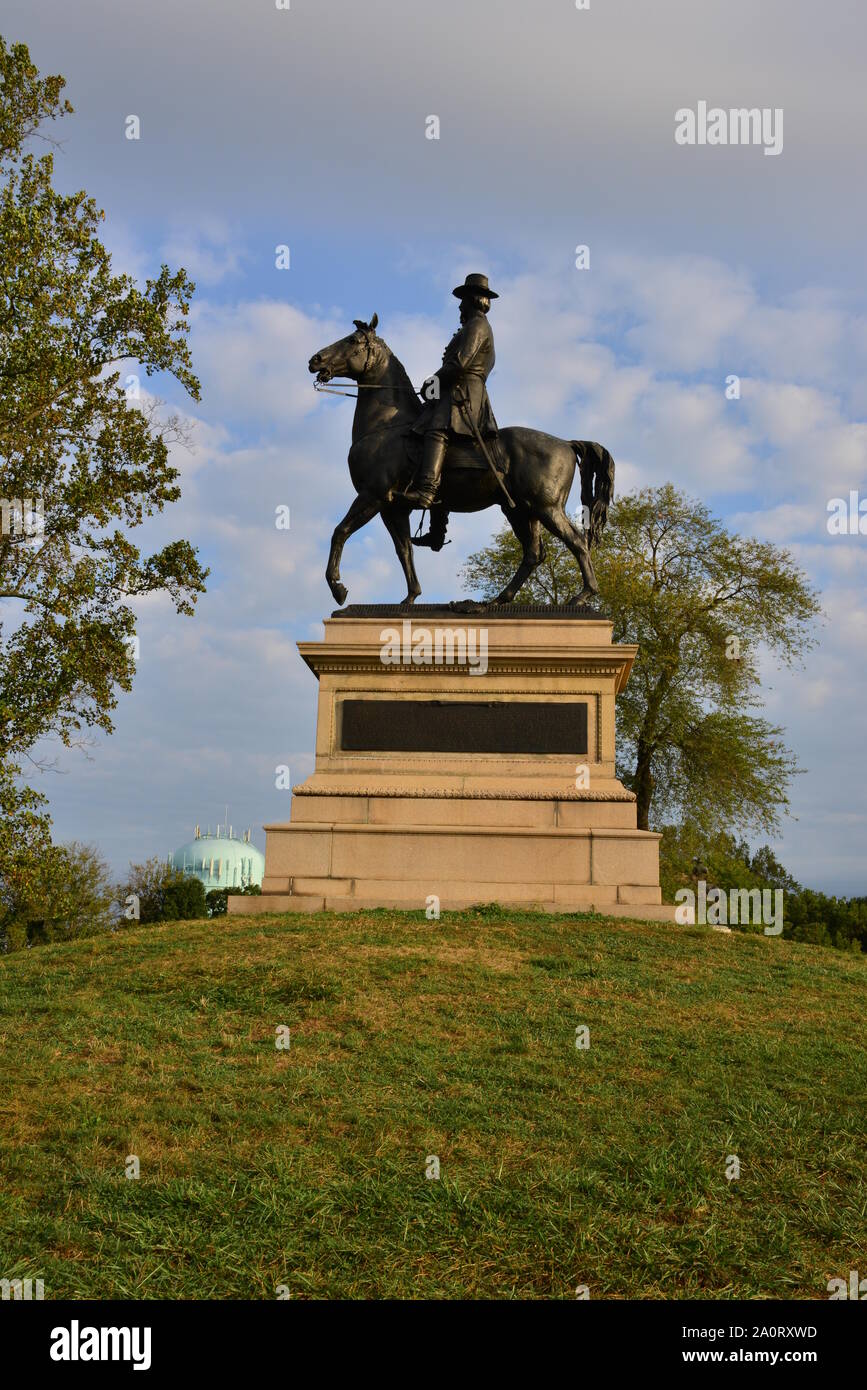 Cemetery hill at Gettsyburg the sight of the battle that took place ...