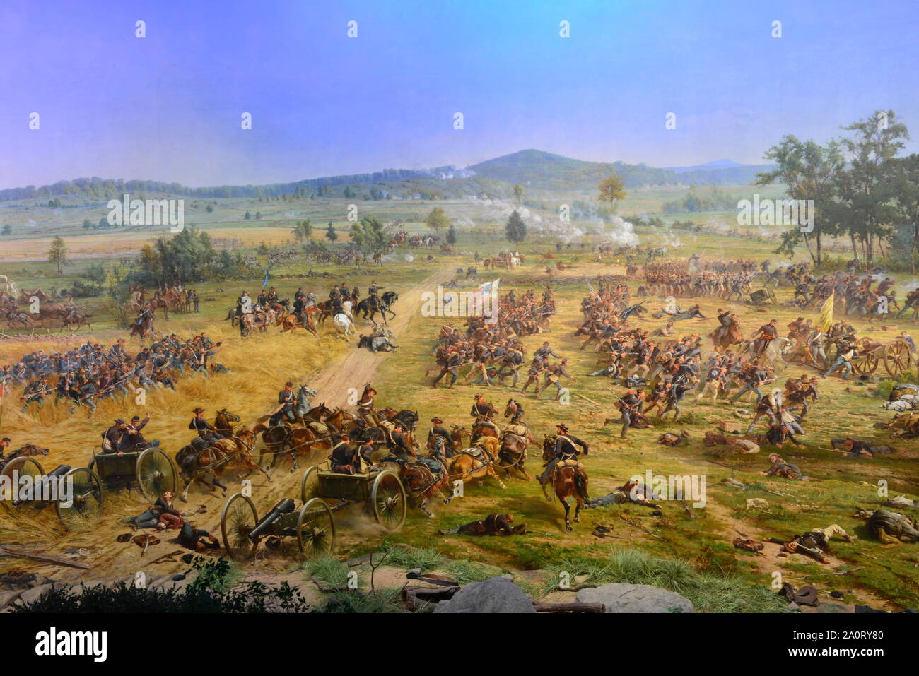 Battle of gettysburg painting hi-res stock photography and images - Alamy