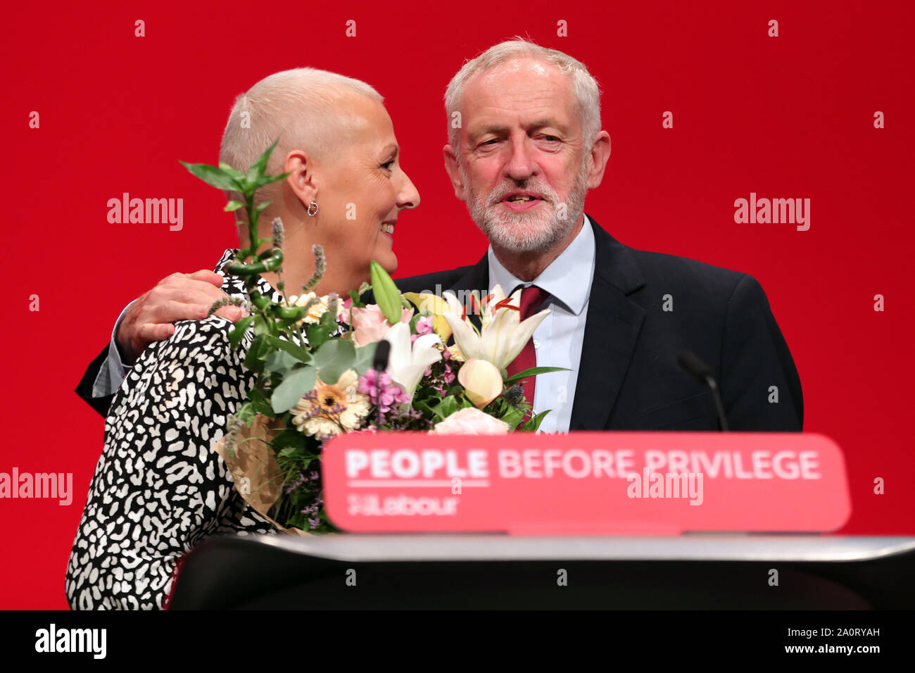 JENNIE FORMBY, JEREMY CORBYN, 2019 Stock Photo - Alamy