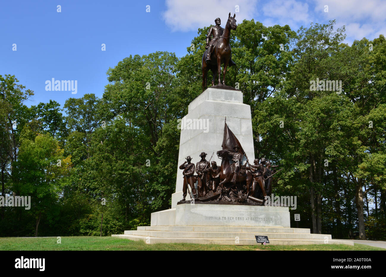 Gettysburg Virginia memorial the site of the battle that took place ...