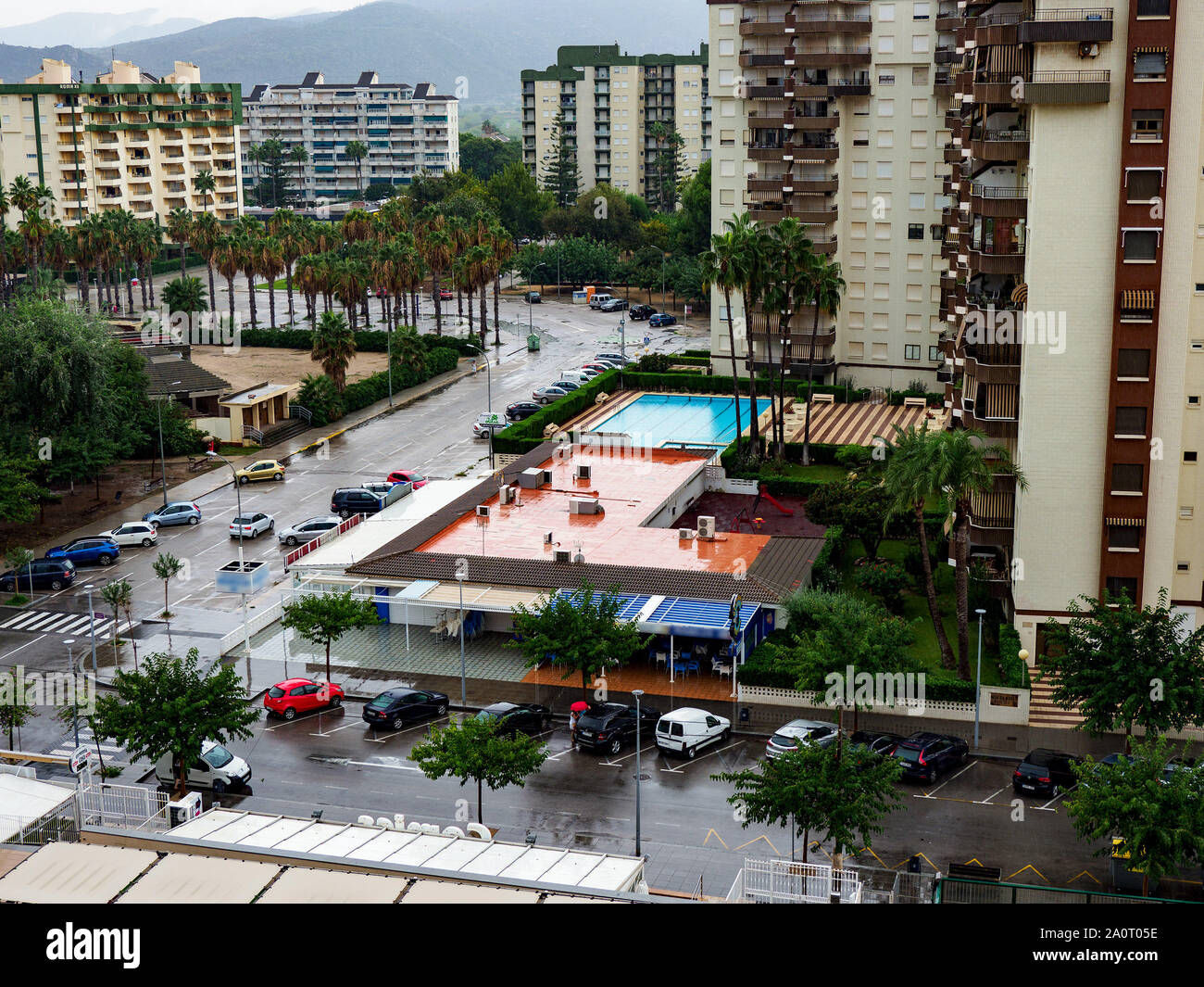 Gandia, coastal village of Valencia in Costa del Azahar. Spain Stock ...