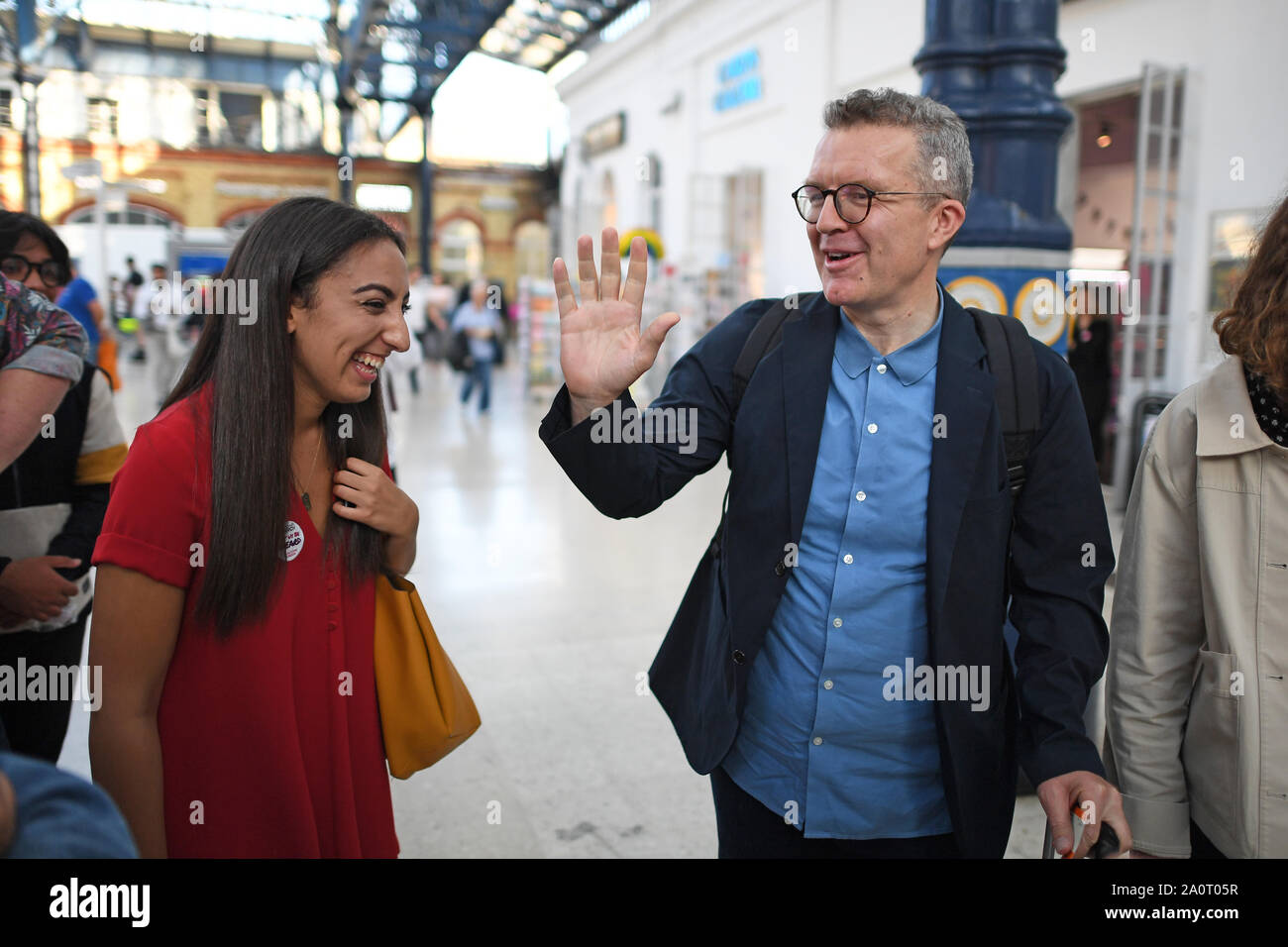 Labour deputy leader tom watson arrives hi-res stock photography and ...
