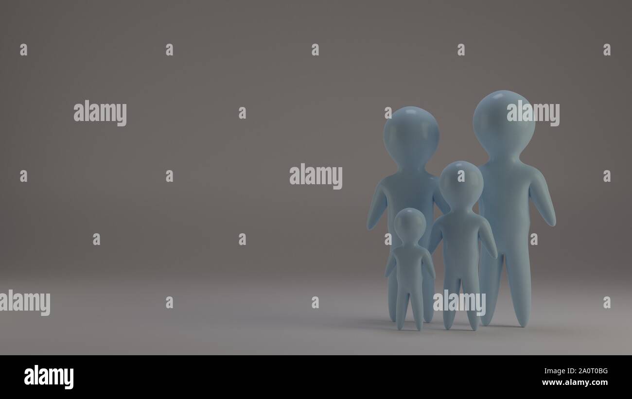 Family background 3D render Stock Photo - Alamy