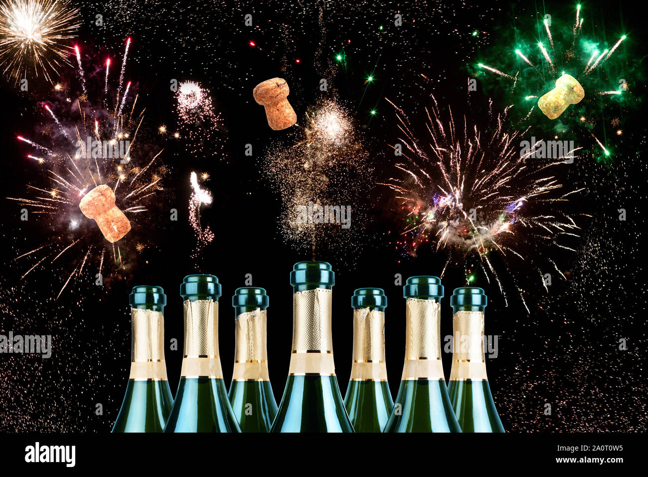 Flying champagne cork hi-res stock photography and images - Alamy