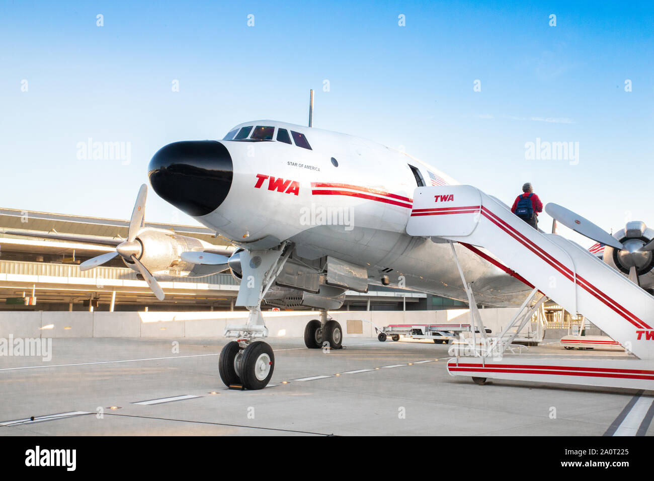 NEW YORK CITY - SEPTEMBER 20, 2019: View of a Lockheed Constellation ...