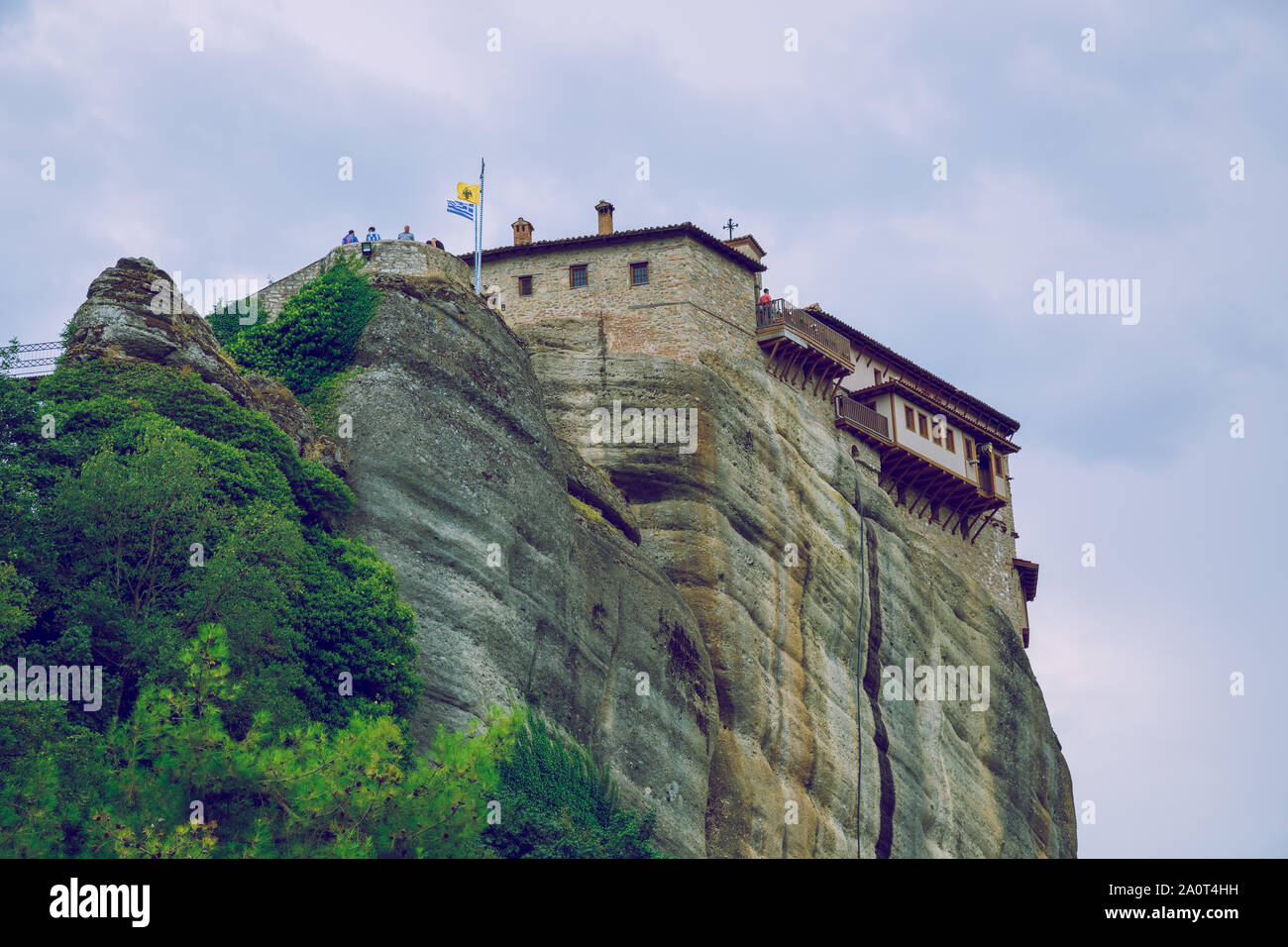 City Meteora, Greek Republic. Mountains and places of worship, church ...