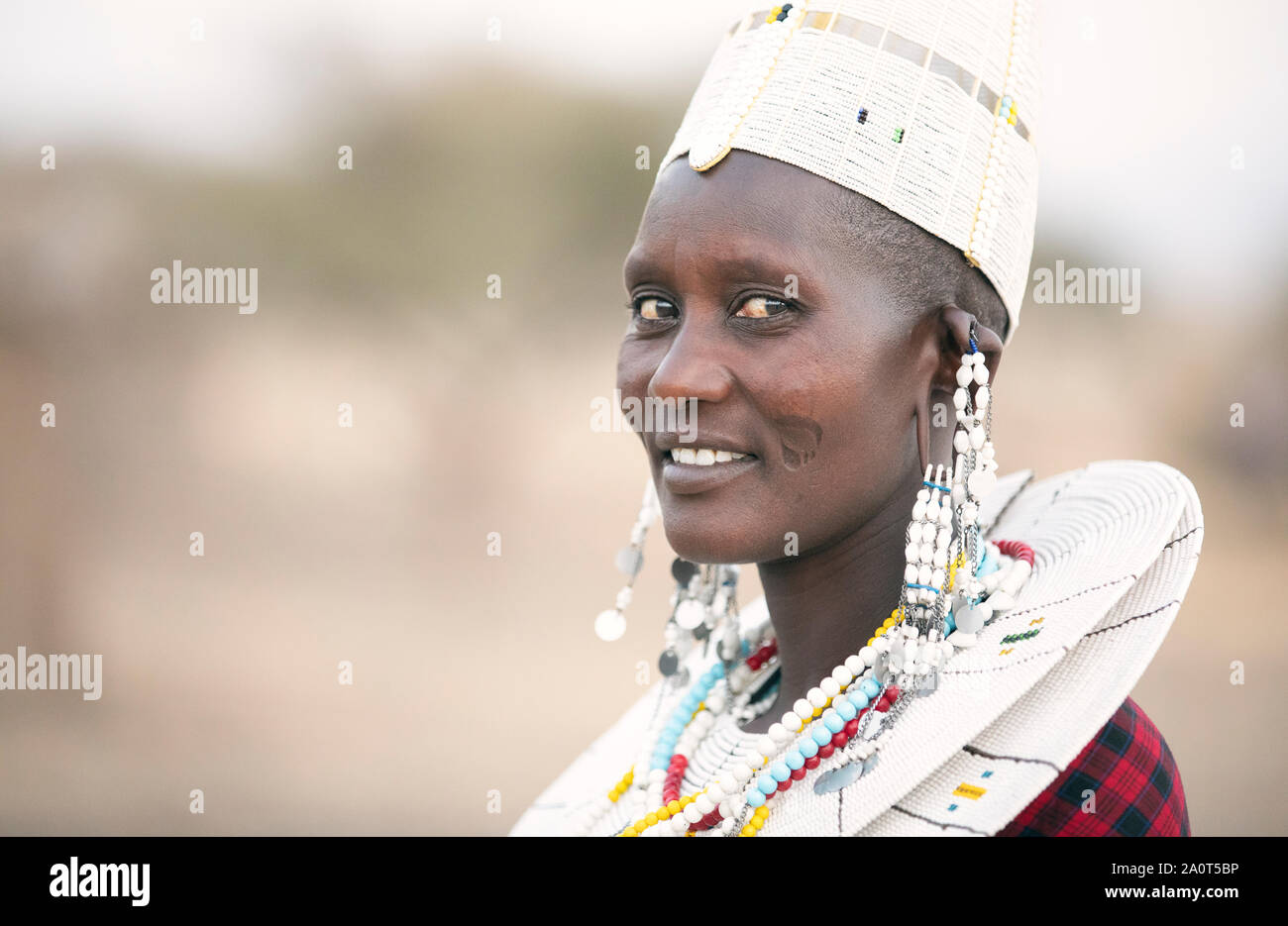 Arusha, Tanzania, 7th September 2019: beautiful maasai women in ...