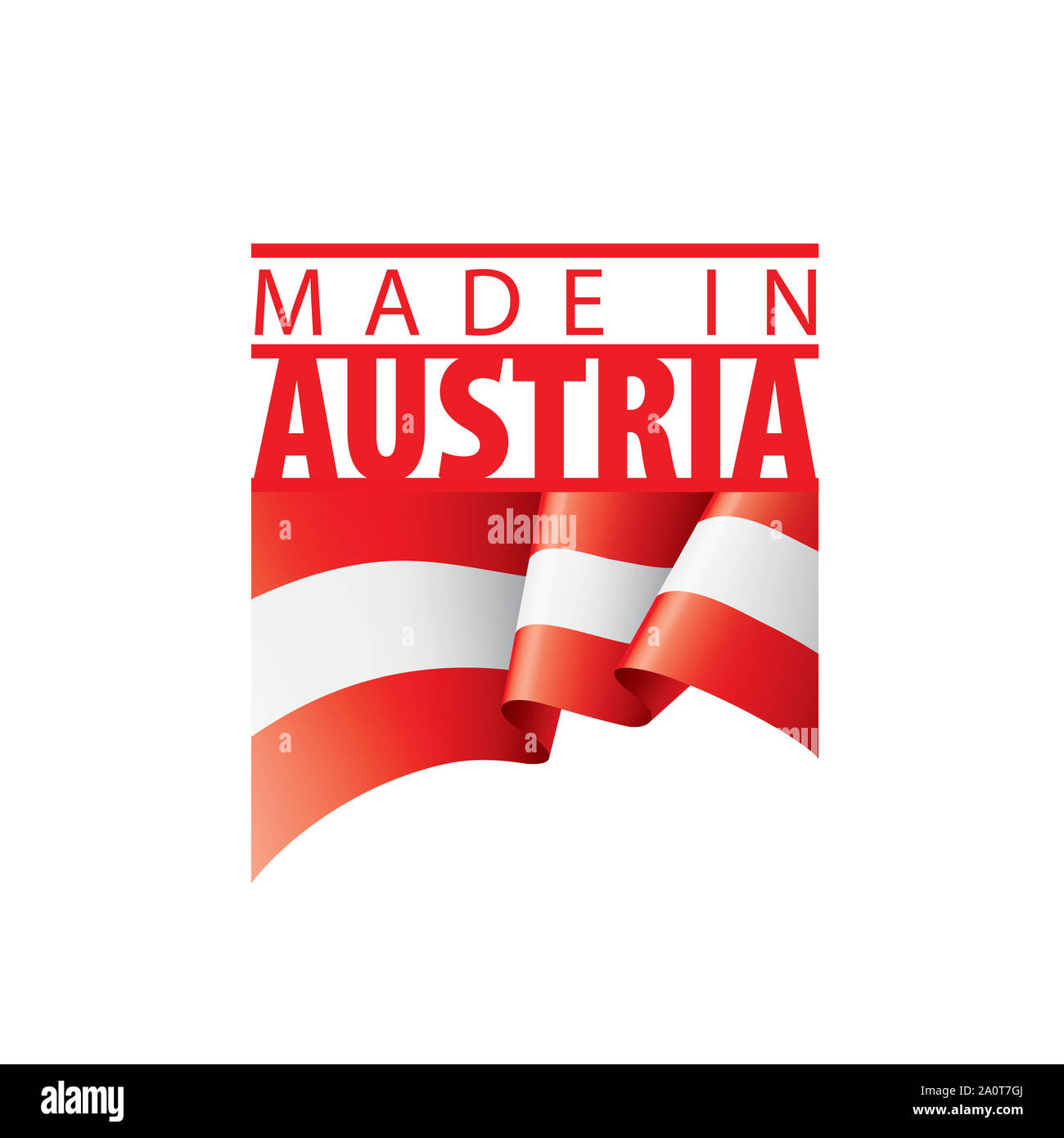 Red flag vector object Cut Out Stock Images & Pictures - Alamy