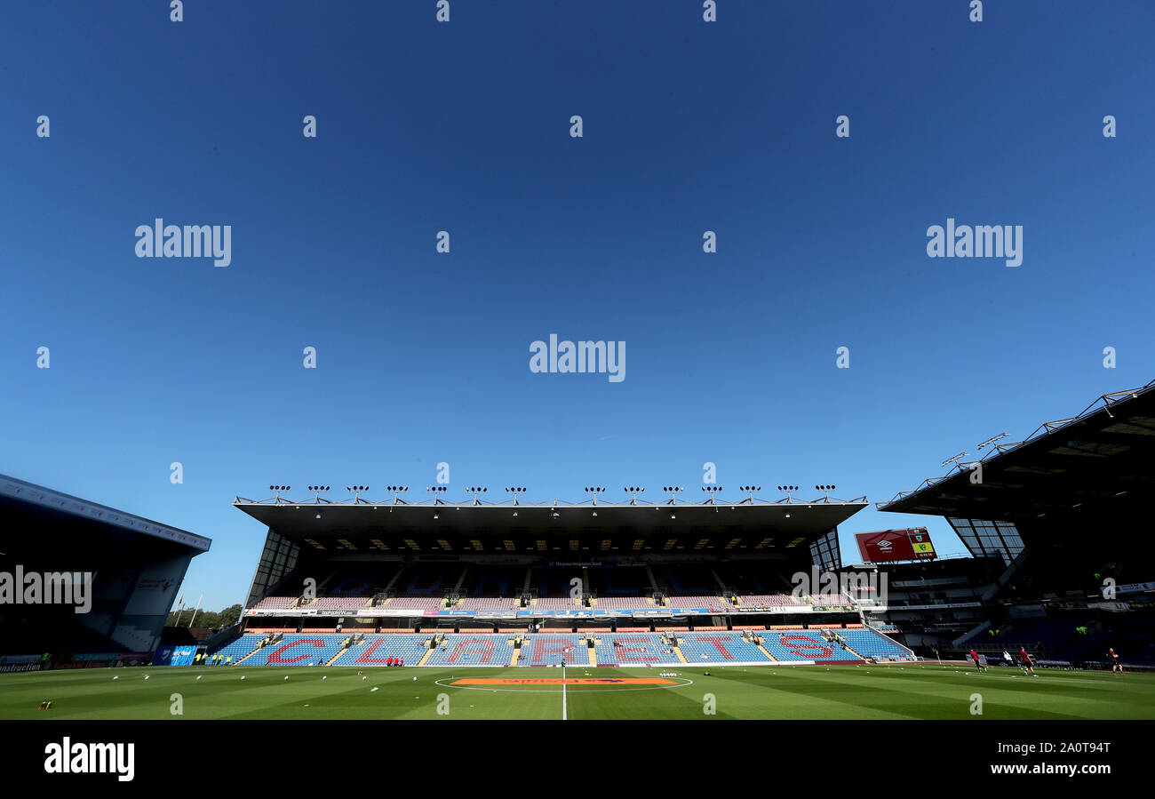 General view of the ground before the Premier League match at Turf Moor ...