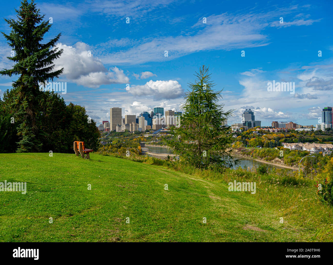 Panoramic view of downtown Edmonton, Alberta, Canada Stock Photo - Alamy