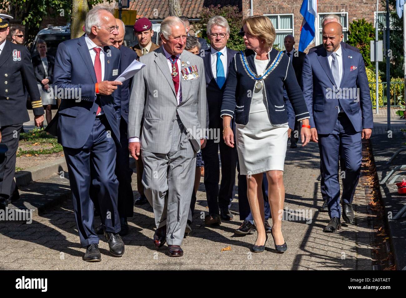 Driel, Netherlands. 21st Sep, 2019. Charles, Prince of Wales in Driel ...