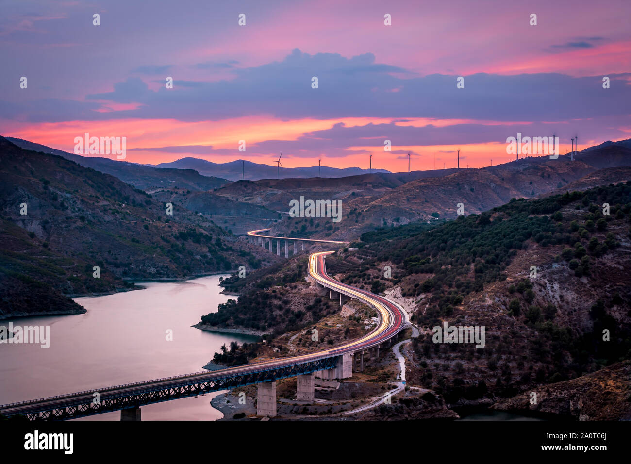 Road over the swamp Stock Photo - Alamy