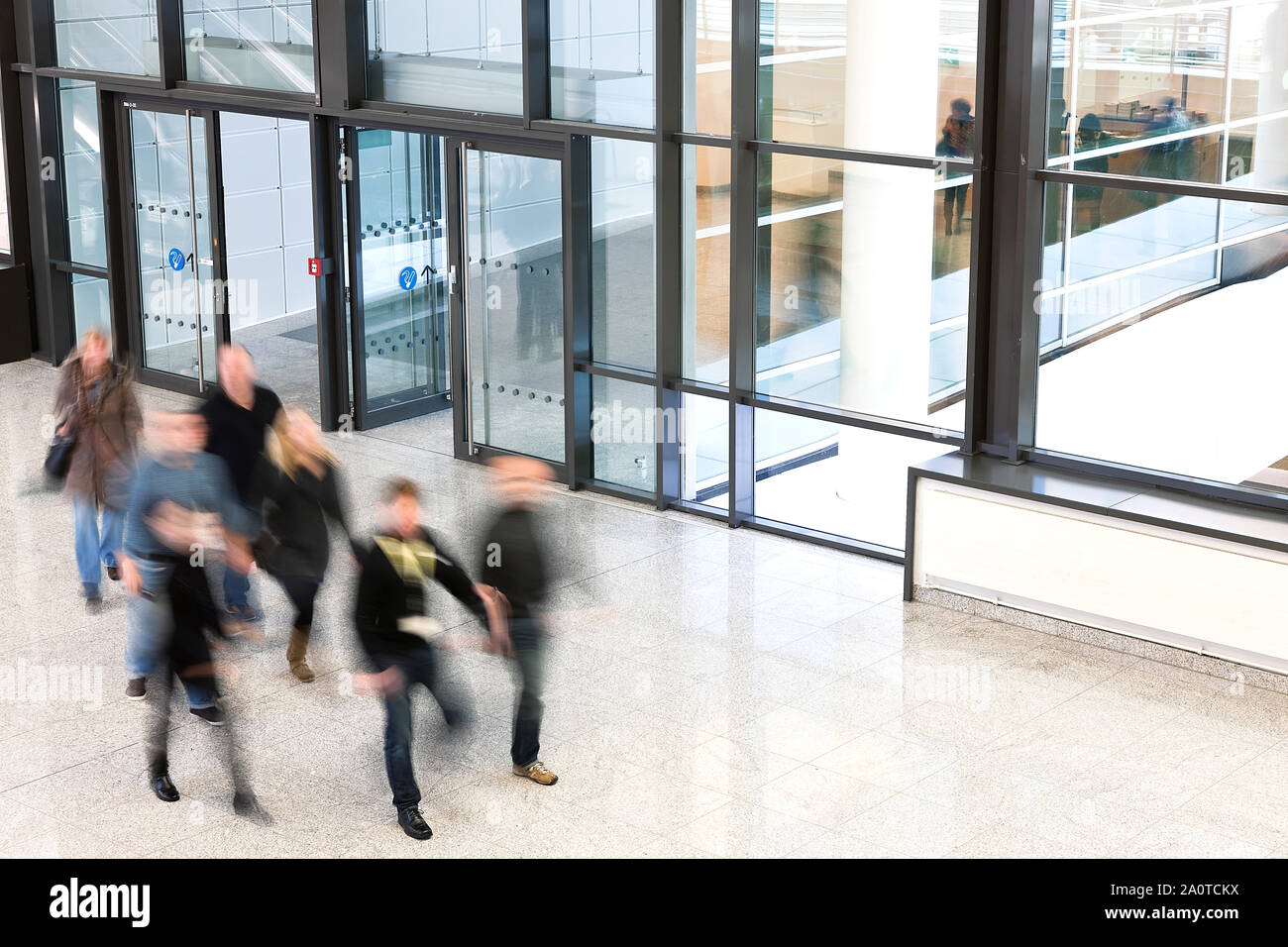 Group of business people walking, real people Stock Photo - Alamy
