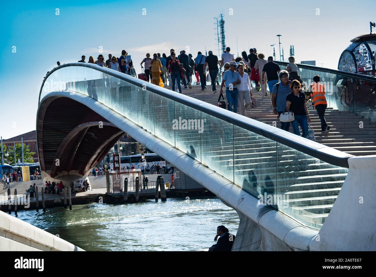 Constitution bridge / Ponte della Costituzione. Venice, Italy Stock ...