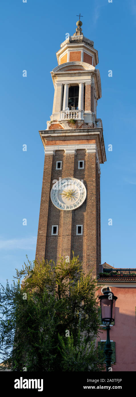 Campanile (bell tower) of Santi Apostoli, Venice, Italy Stock Photo - Alamy
