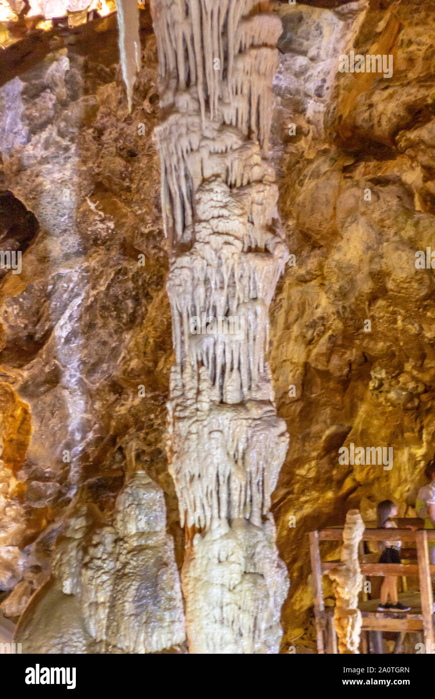 Interior view of Karaca cave located in Cebeli Village,Torul Town ...