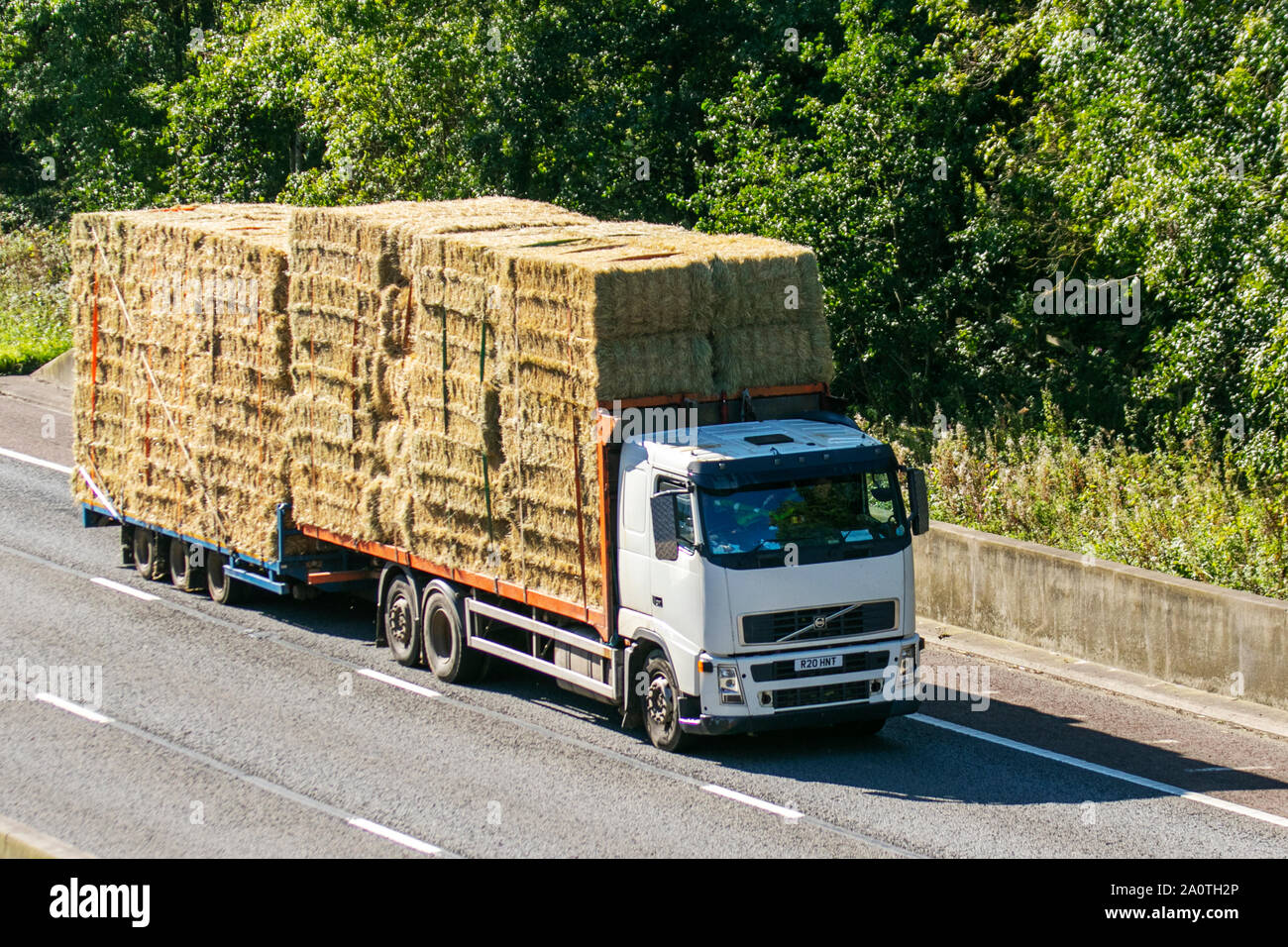 Square bales for animal bedding; Heavy bulk Haulage delivery trucks ...