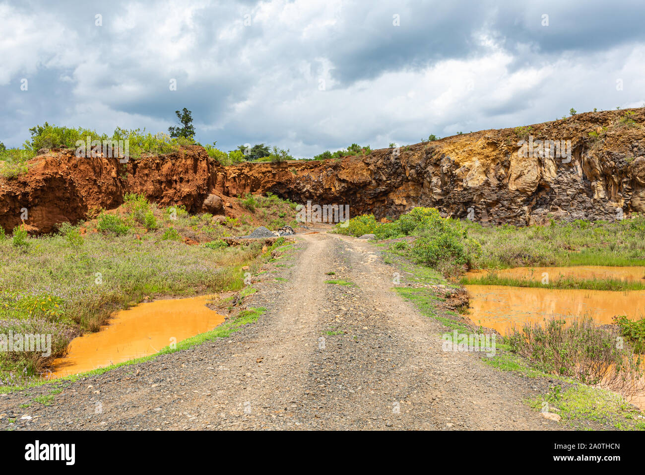 Equittel Quarry, Meru county, Kenya – June 15th, 2019: Landscape ...