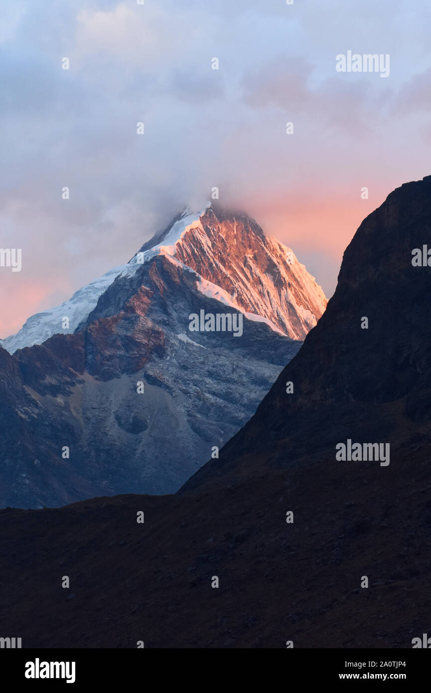 Artesonraju, the peak that inspired the Paramount Pictures logo, Santa ...