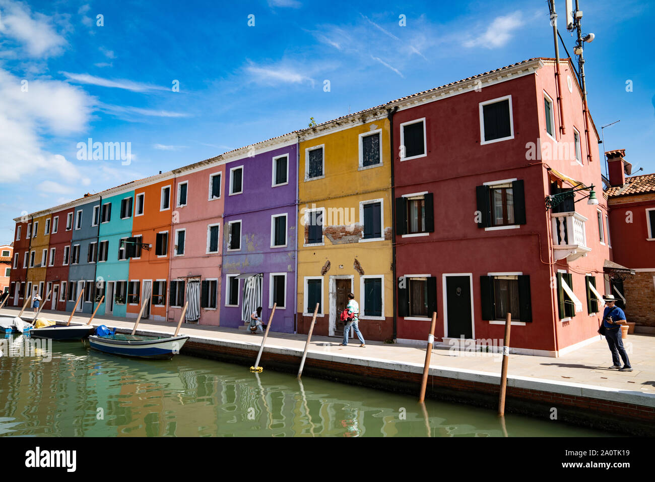 Colourful houses on the island of Burano, Italy Stock Photo - Alamy