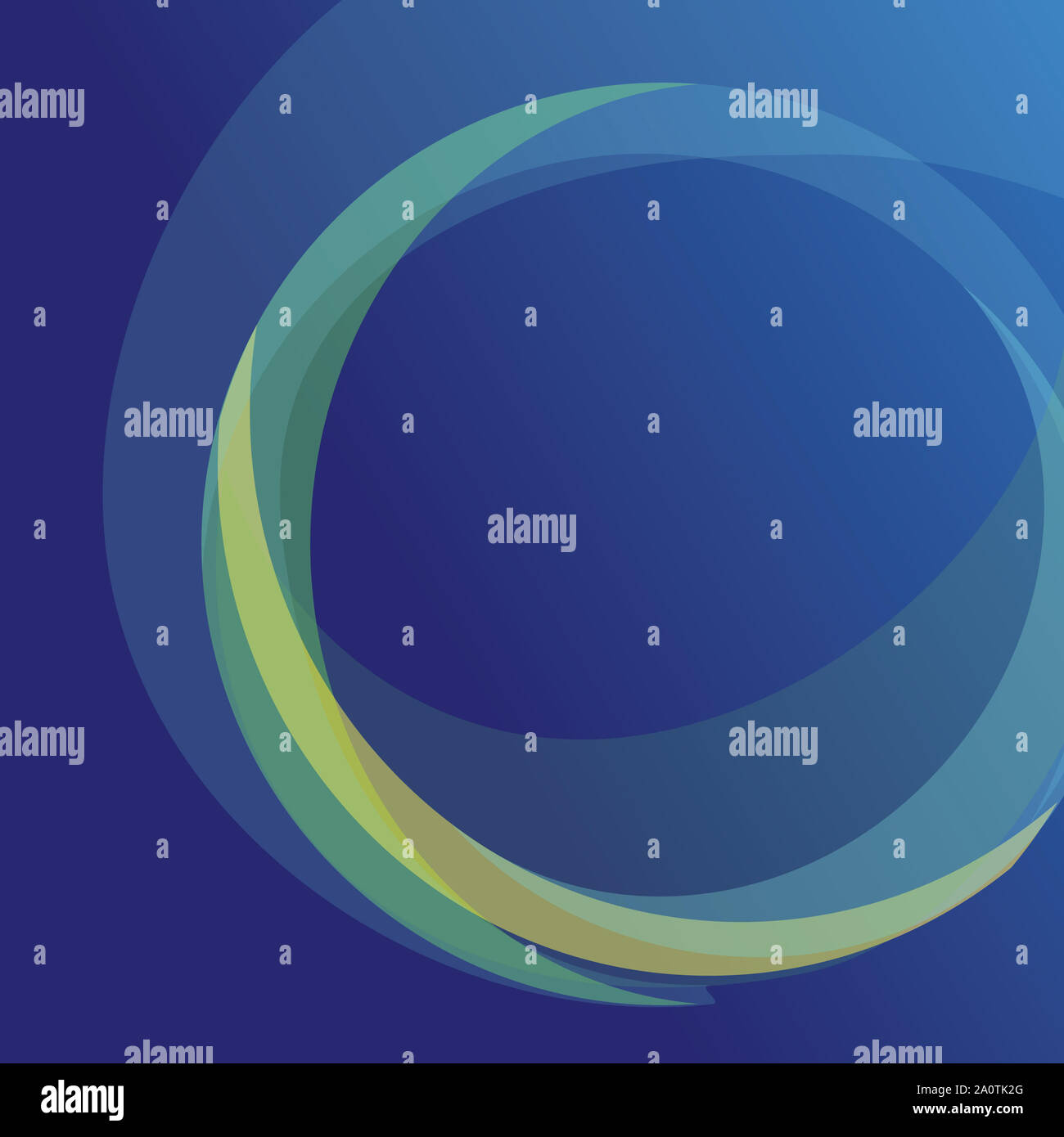 Set of circular shapes with gradient background. Blending layers with ...