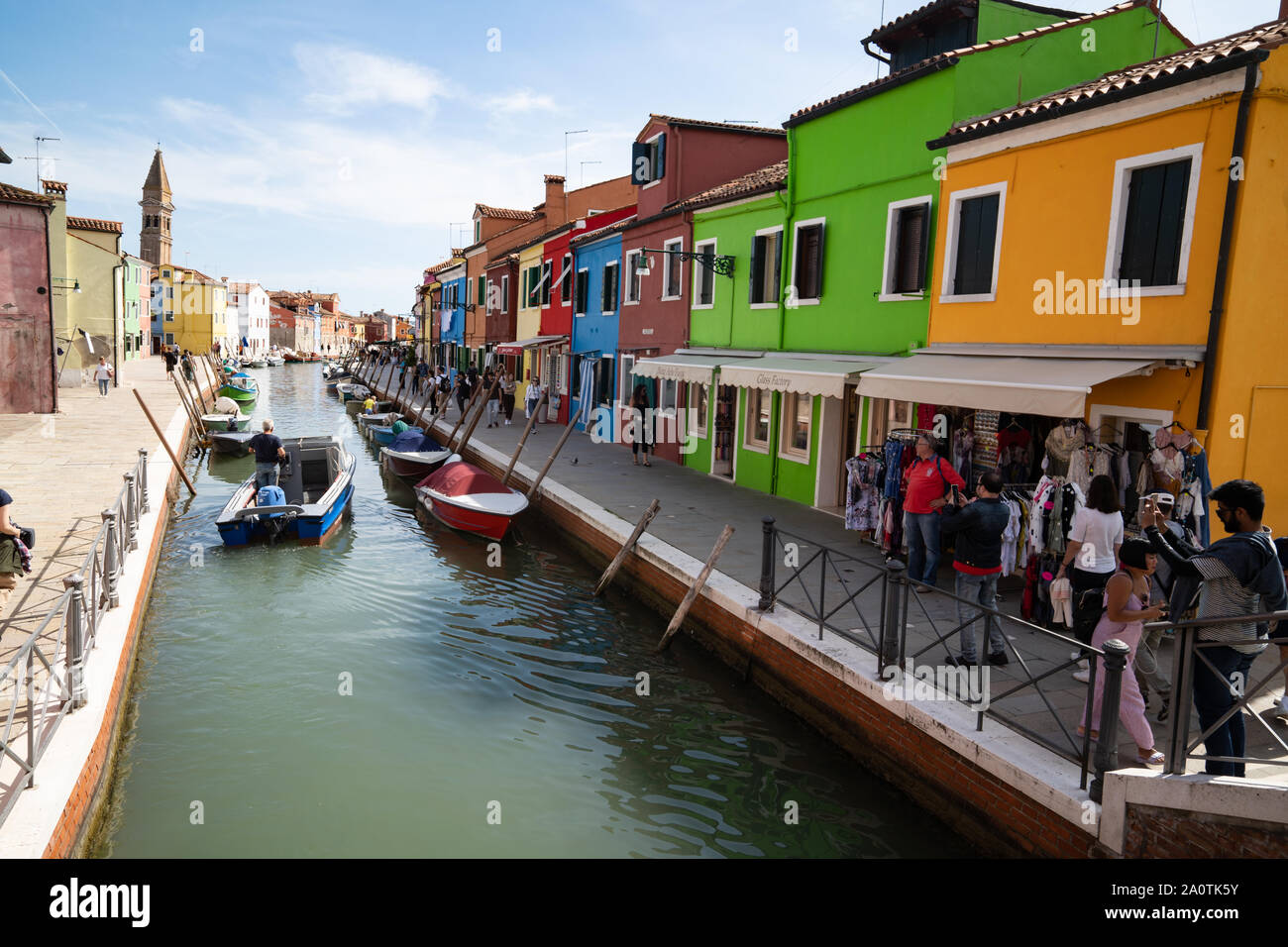 Colourful houses on the island of Burano, Italy Stock Photo - Alamy