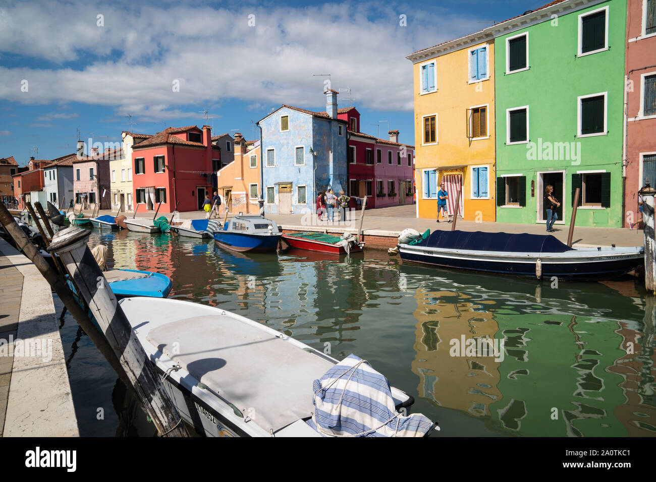 Colourful houses on the island of Burano, Italy Stock Photo - Alamy