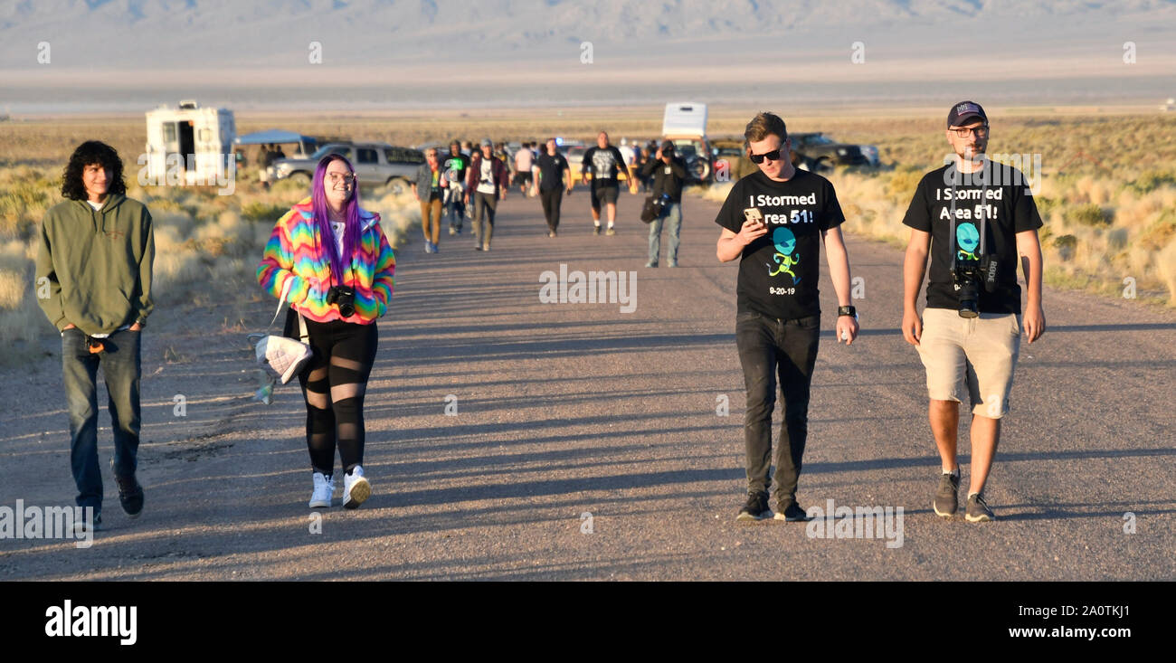 Aliens fans turnout for Storm Area 51 AlienStock Friday into night in ...
