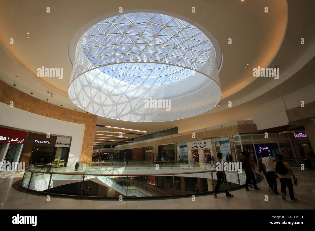 Yas Mall shopping center on Yas Island. Emirate of Abu Dhabi Stock ...