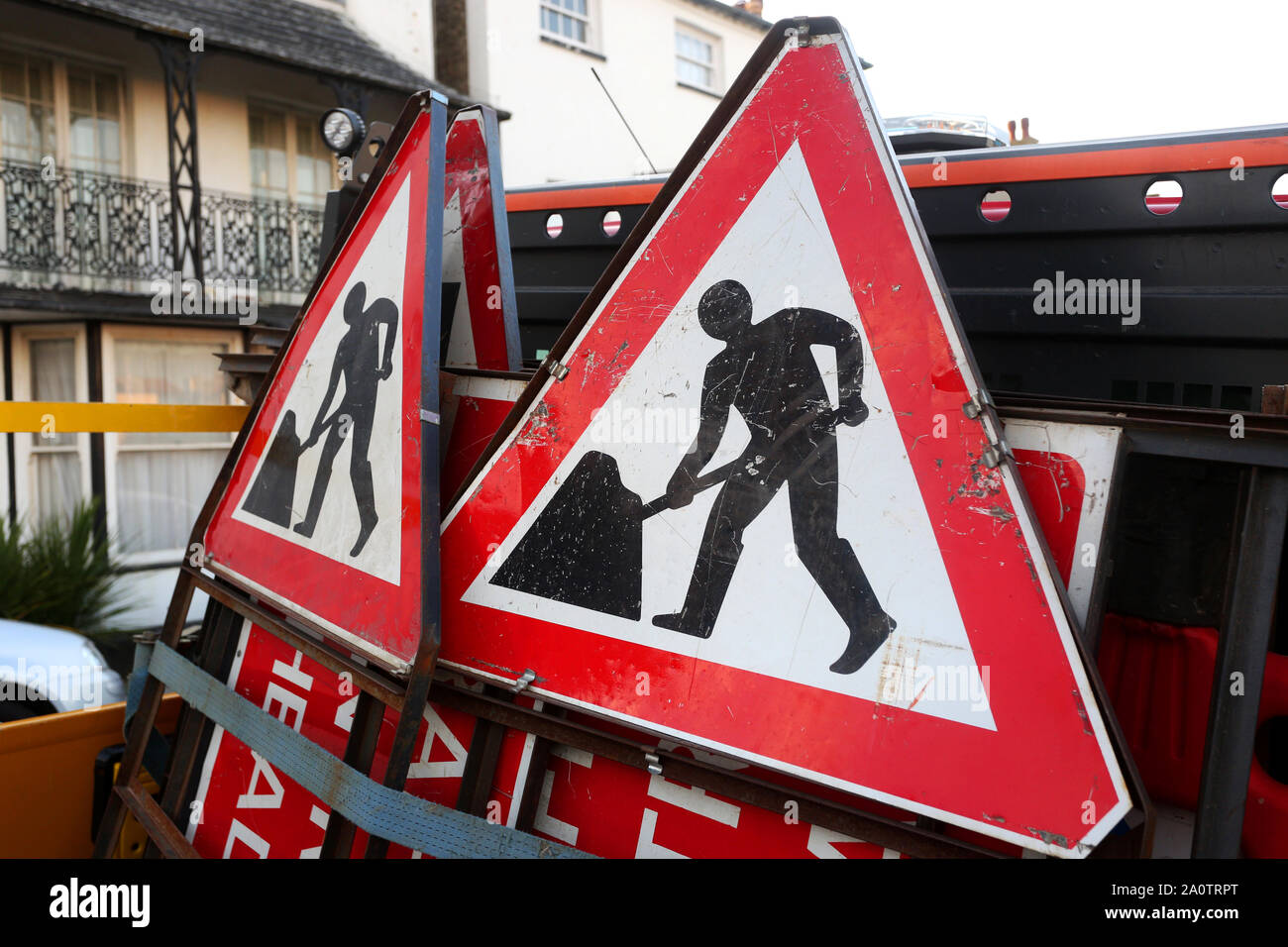 Road Signs Back Of The Truck High Resolution Stock Photography and ...