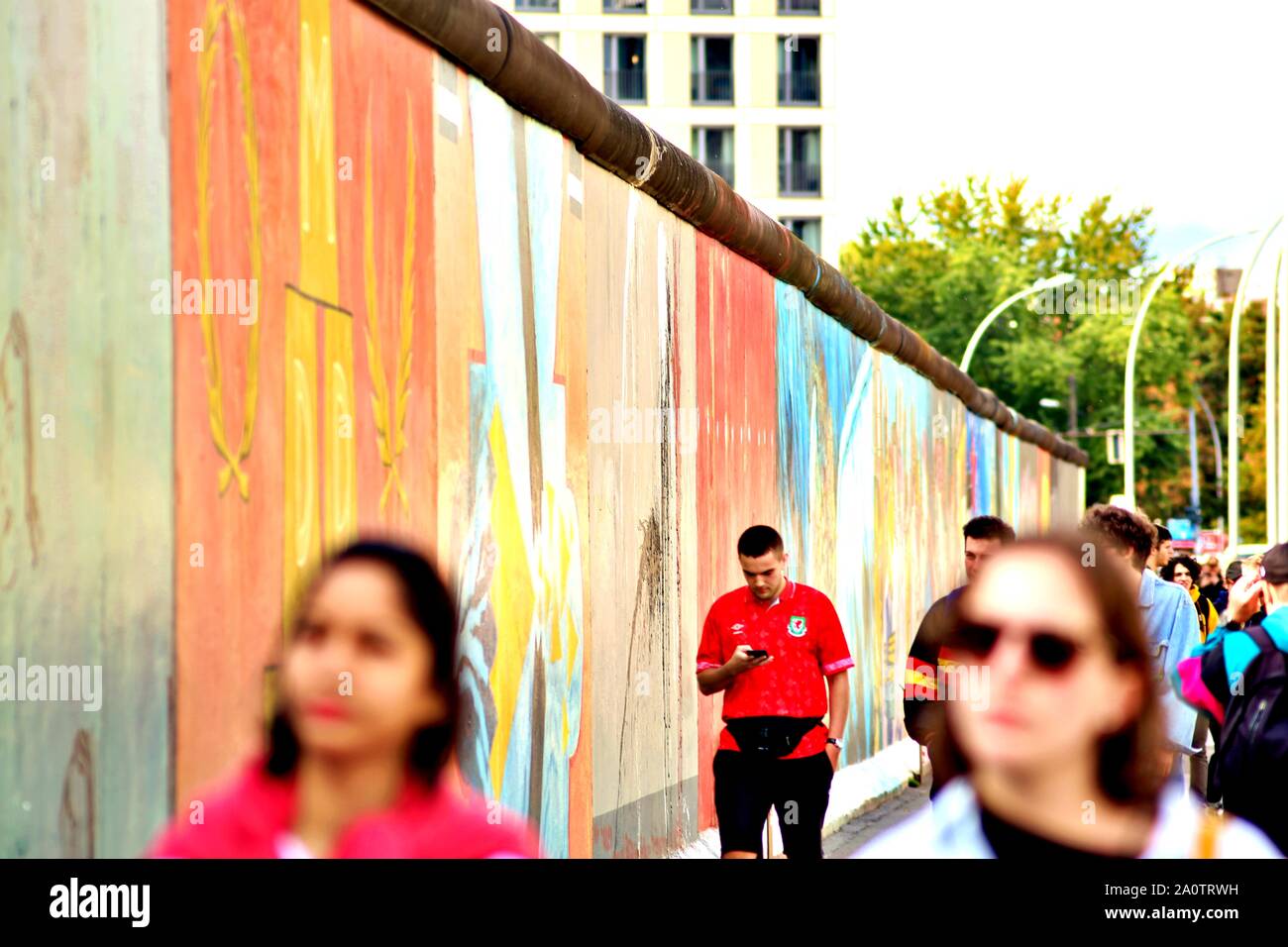 BERLIN, GERMANY - SEPTEMBER 15: Berlin Wall graffiti seen on Saturday ...