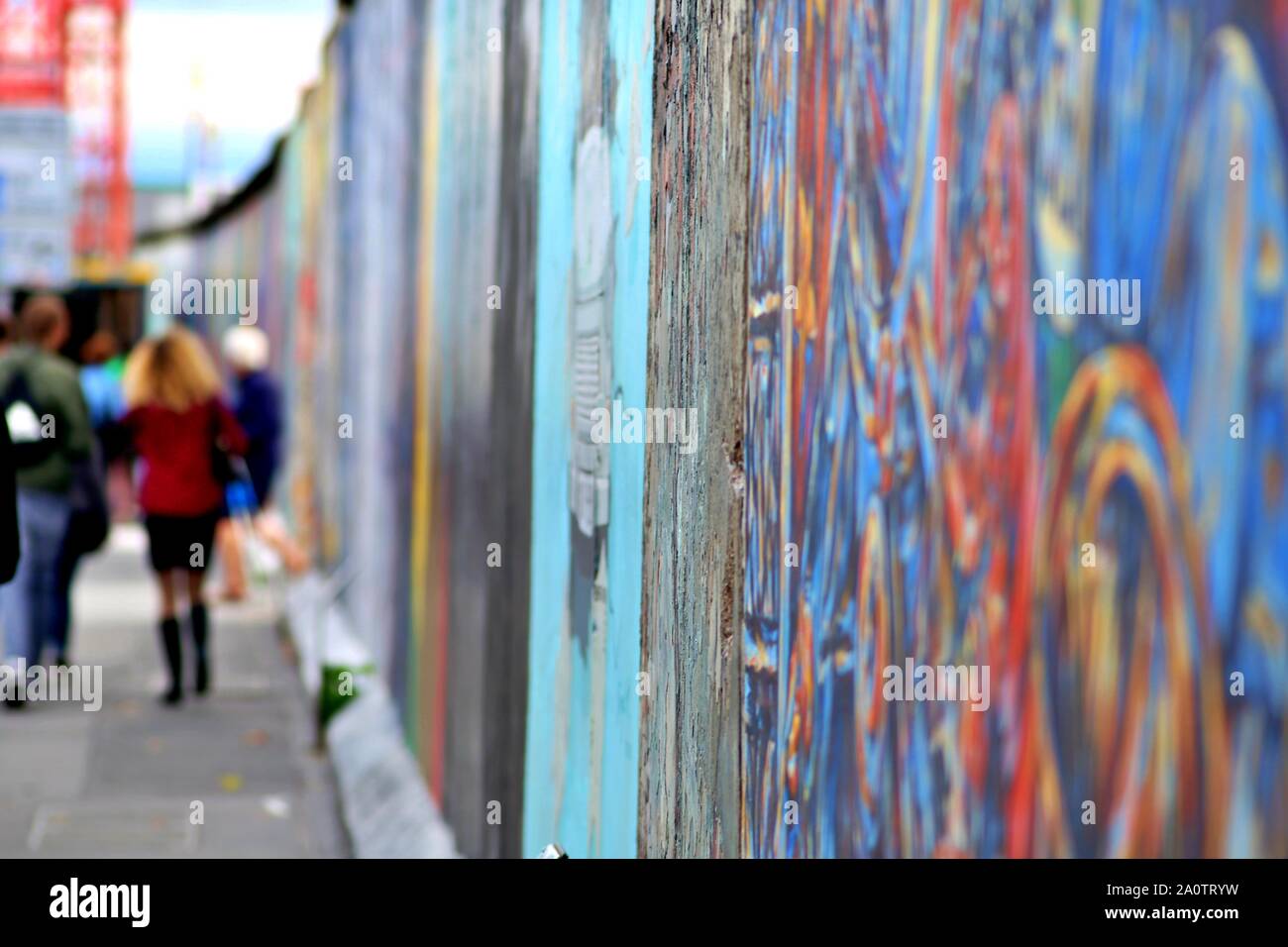 BERLIN, GERMANY - SEPTEMBER 15: Berlin Wall graffiti seen on Saturday ...