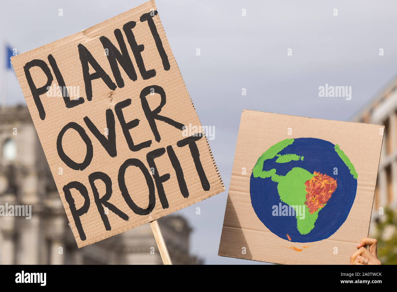 Planet over profit hi-res stock photography and images - Alamy