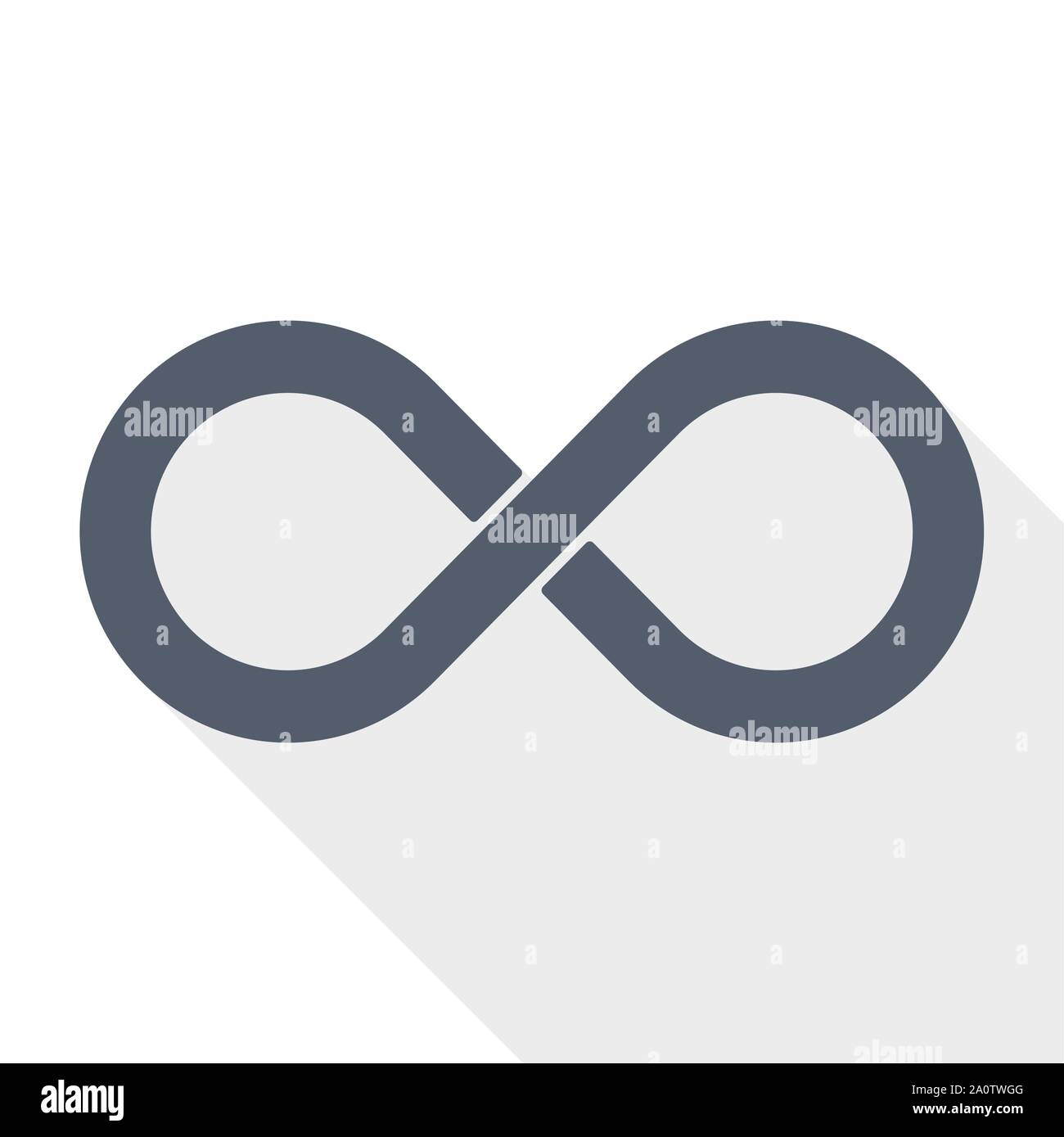 infinity vector icon, endless sign, flat design illustration for apps ...