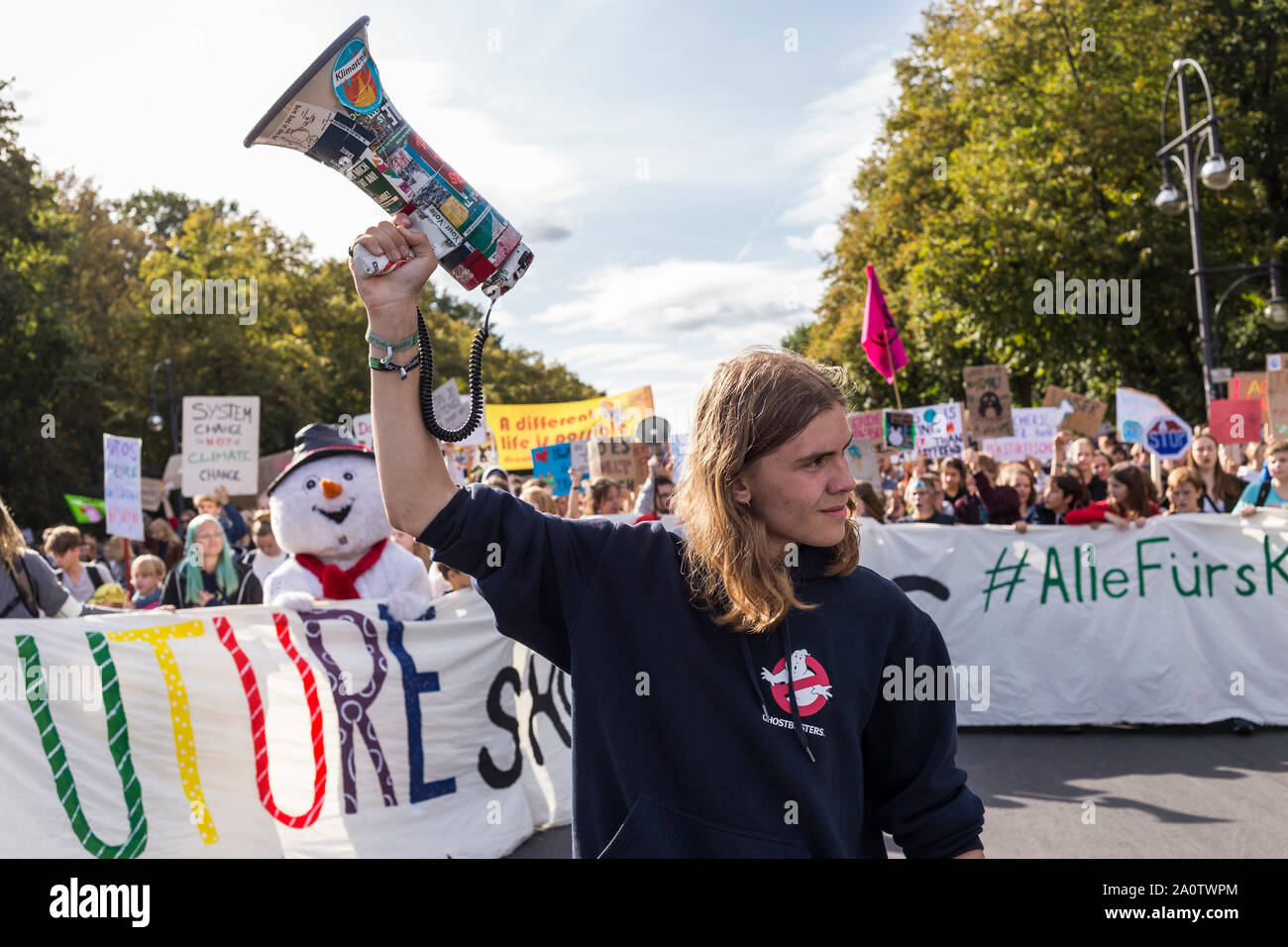 Berlin, Germany 9/20/2019 Young People Take to Streets in a Global ...