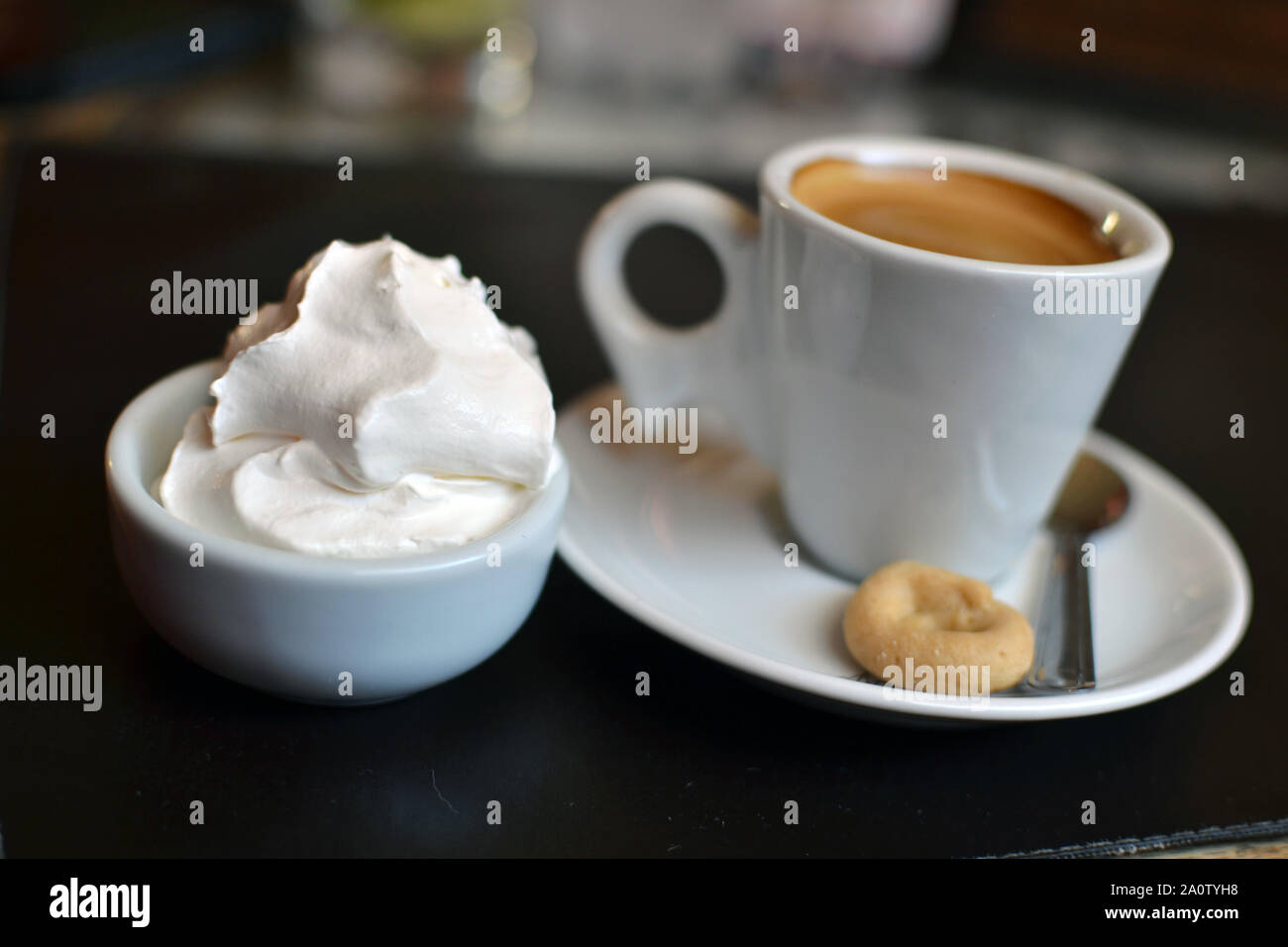 Coffee chantilly cream hi-res stock photography and images - Alamy