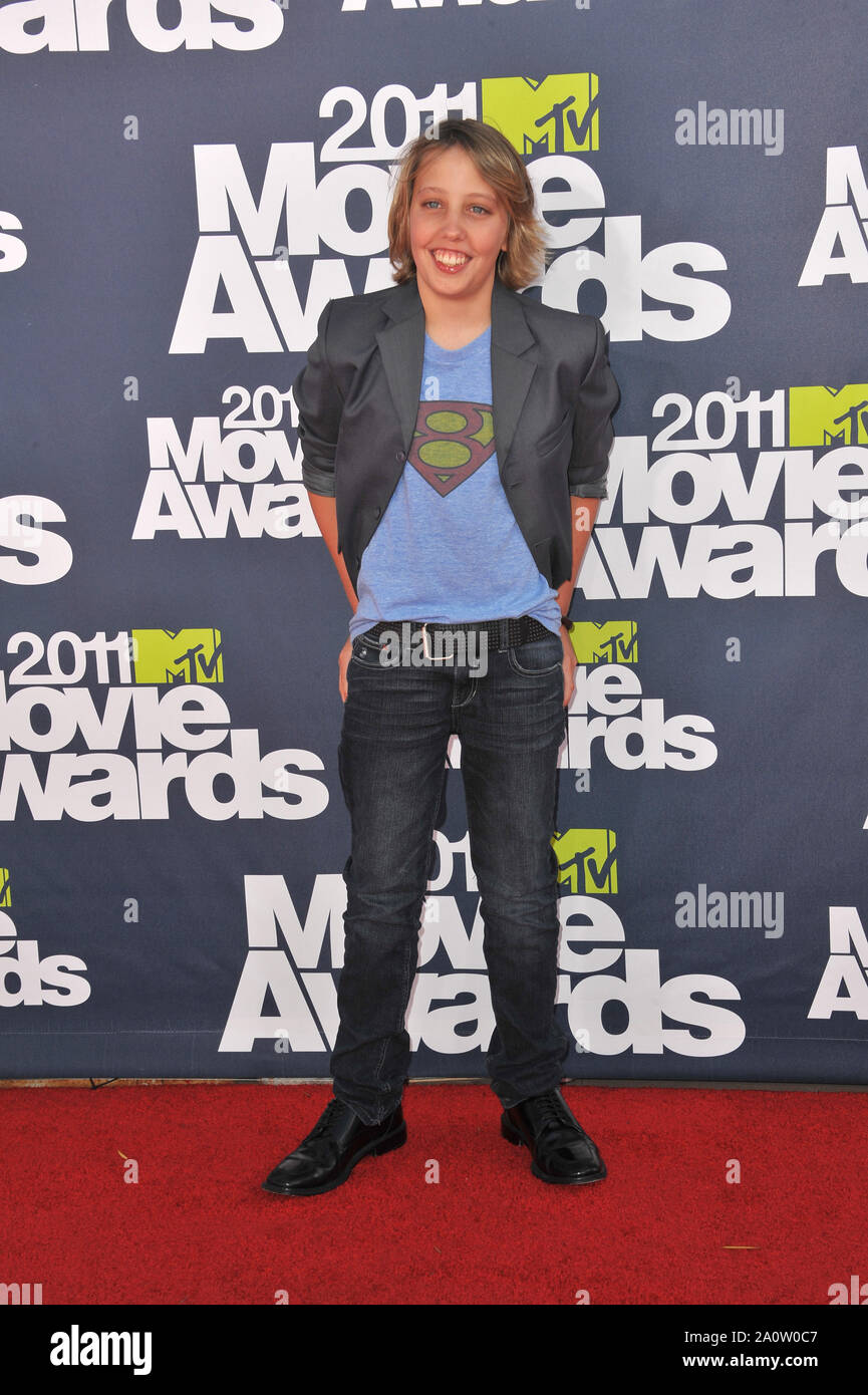 LOS ANGELES, CA. June 05, 2011: Ryan Lee at the 2011 MTV Movie Awards ...