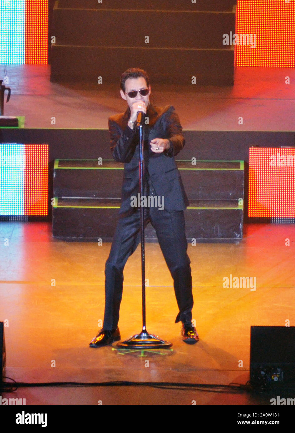 Mexico D.F., 05/03/2014, El cantante Mark Anthony durante su ...