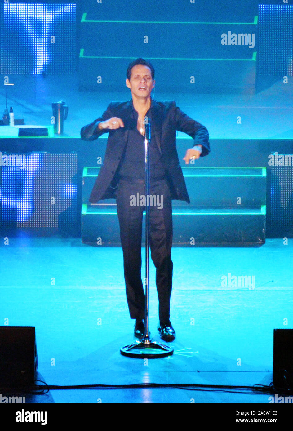 Mexico D.F., 05/03/2014, El cantante Mark Anthony durante su ...