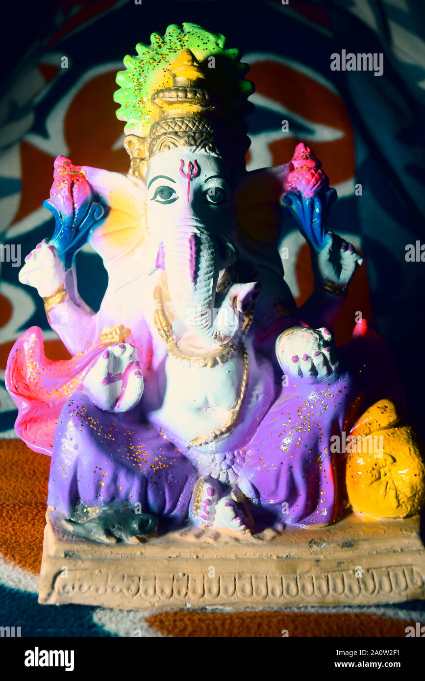 The lord of Ganesha. Hindu God Ganesha. Ganesha colorful Idol. Indian ... The lord of Ganesha. Hindu God Ganesha. Ganesha colorful Idol. Indian ...