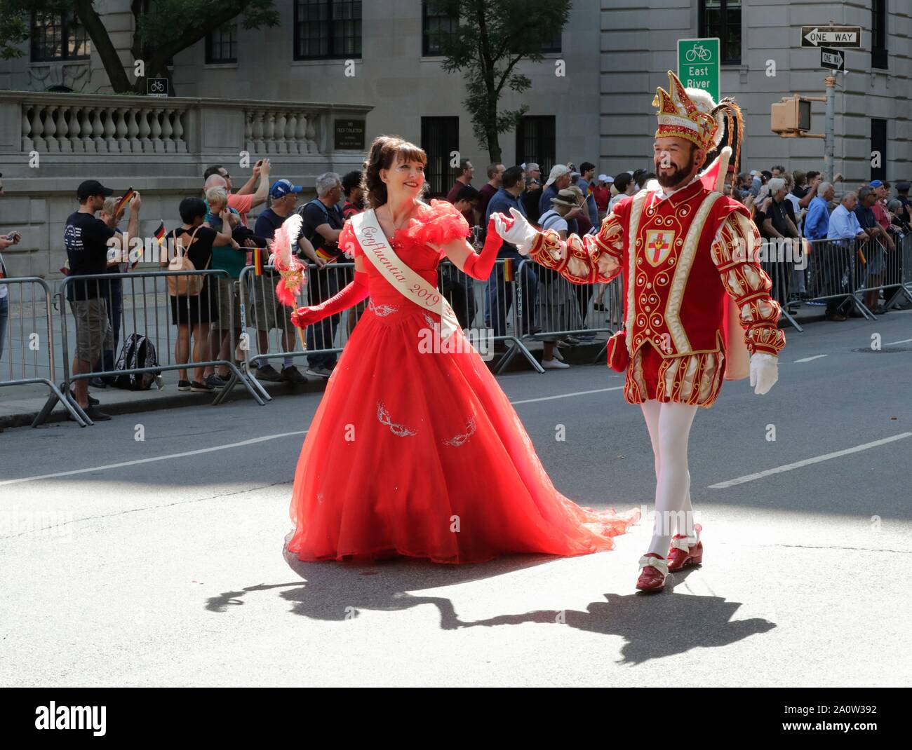 Fifth Avenue, New York, USA, September 20, 2019 - Thousands of German ...