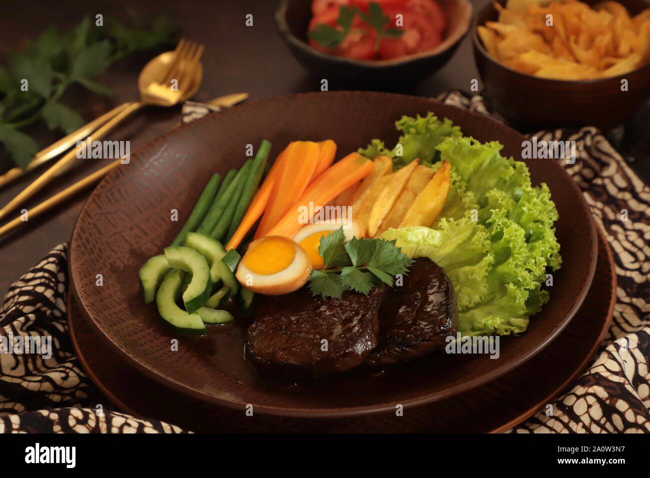 Selat Solo. Dutch-influenced Javanese dish of braised beef steak in ...
